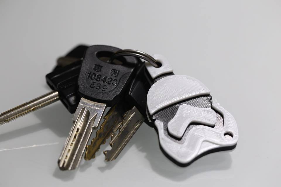 3D printing Stormtrooper Key Fob・Cults