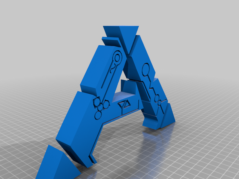 🎮 Ark Survival Evolved hollow logo for leds・Free 3D File for ・Cults