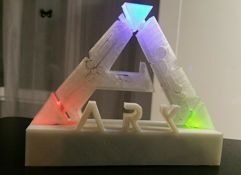 🎮 Ark Survival Evolved hollow logo for leds・Free 3D File for ・Cults