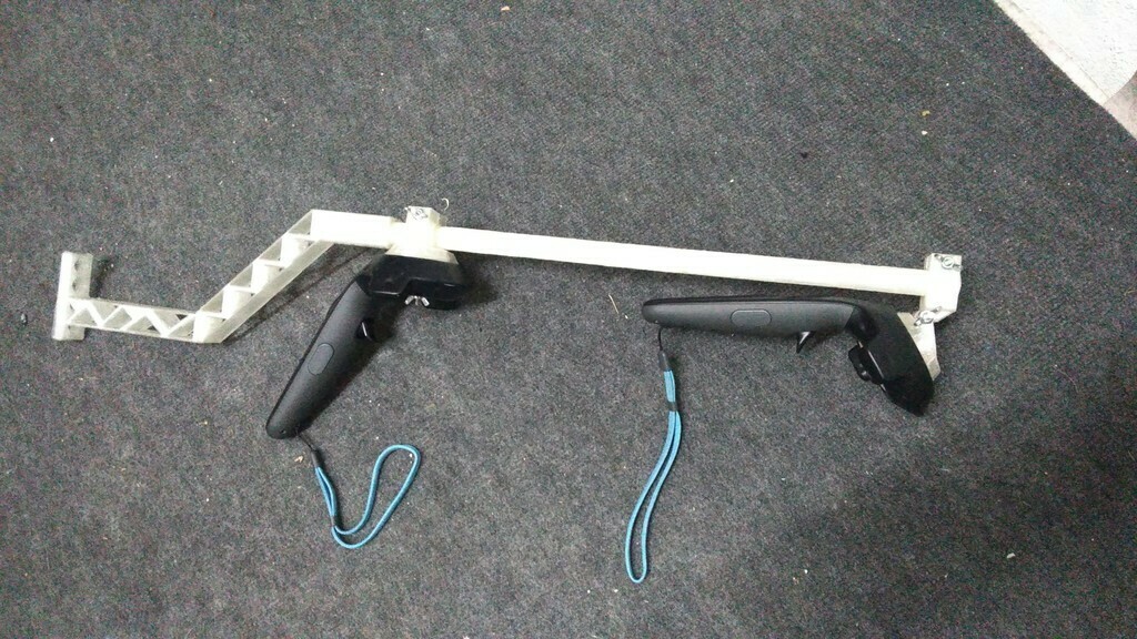 🧲 Adjustable Magnetic VR Rifle for Vive Wands.・Free 3D File for ・Cults