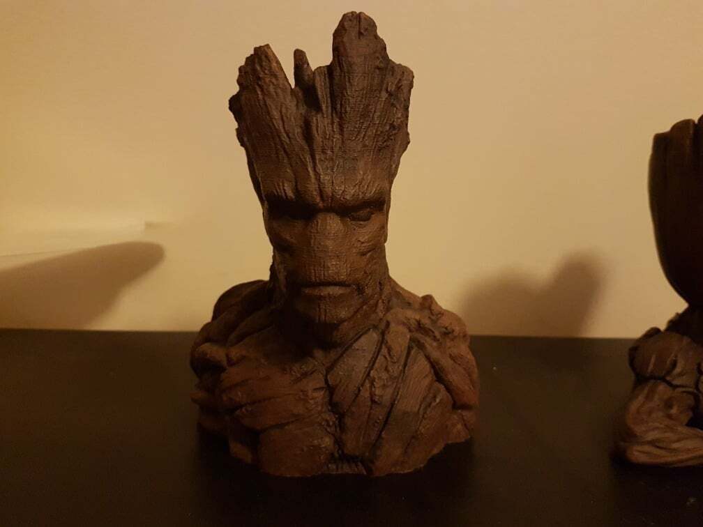 3D printing Groot Bust Sculpture・Cults