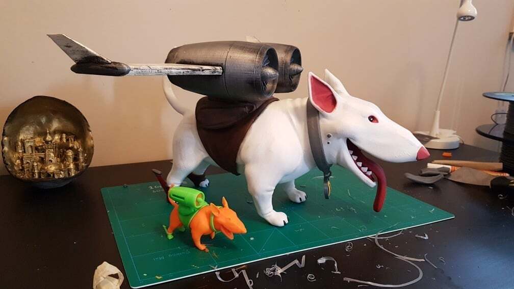 3D printed Bold Machines: Margo's Dog named Eddie・Cults