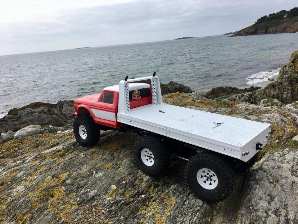 👽 long plate for SCX10, TRX6 1/10 6x6 crawlers・ 3D File for ・Cults