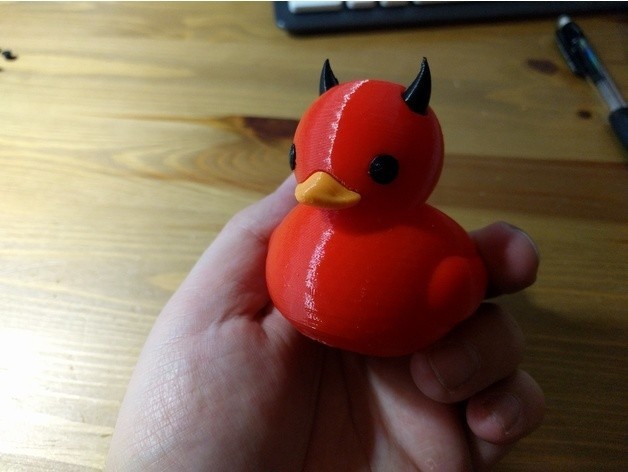 😈 Devil rubber duck・Free STL File for ・Cults