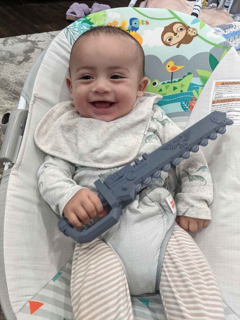 👶 Baby's First Chainsword Rattle・Free 3D File for ・Cults