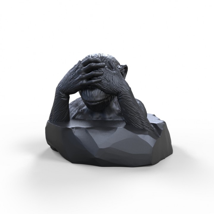 STL file Three Wise Monkeys Set 🎨 ・3D printable model to download・Cults