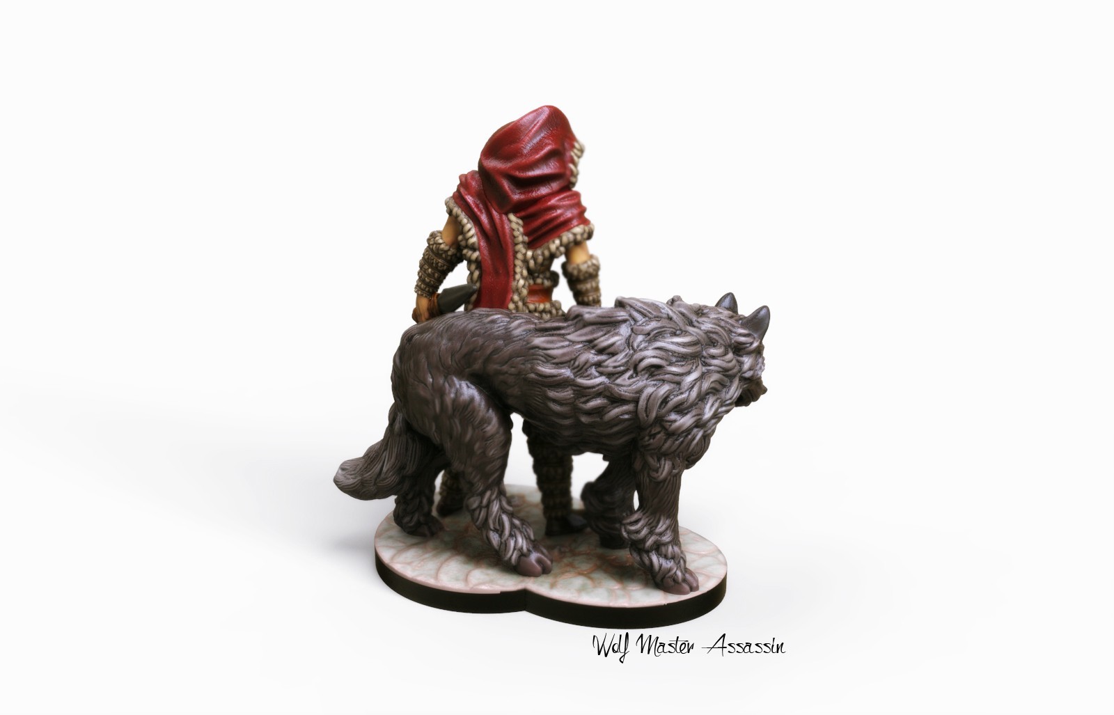 🐺 32mm miniature Wolf assassin・ STL File for ・Cults