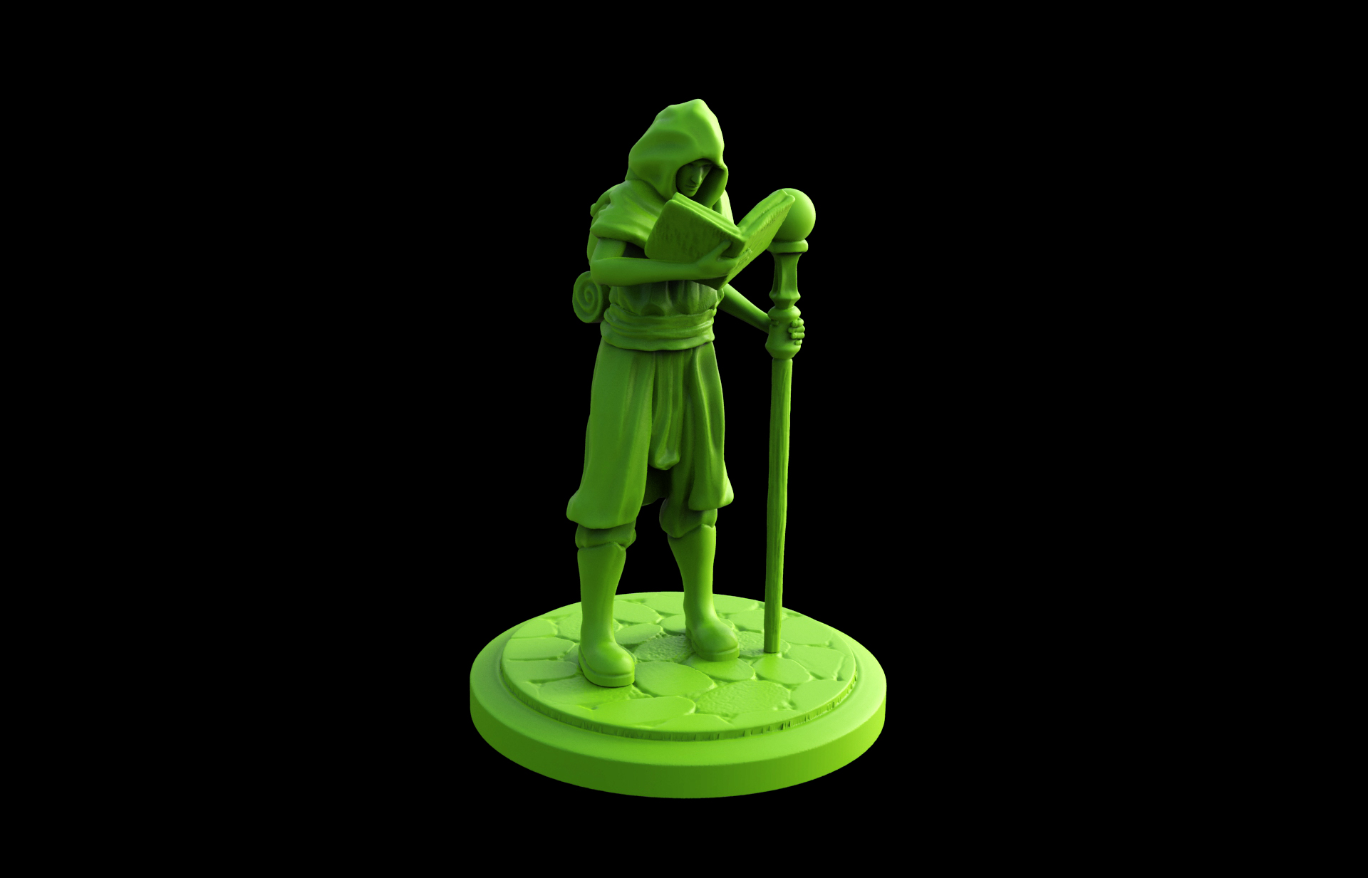🐉 Wizard Apprentice Miniature・ STL File for ・Cults