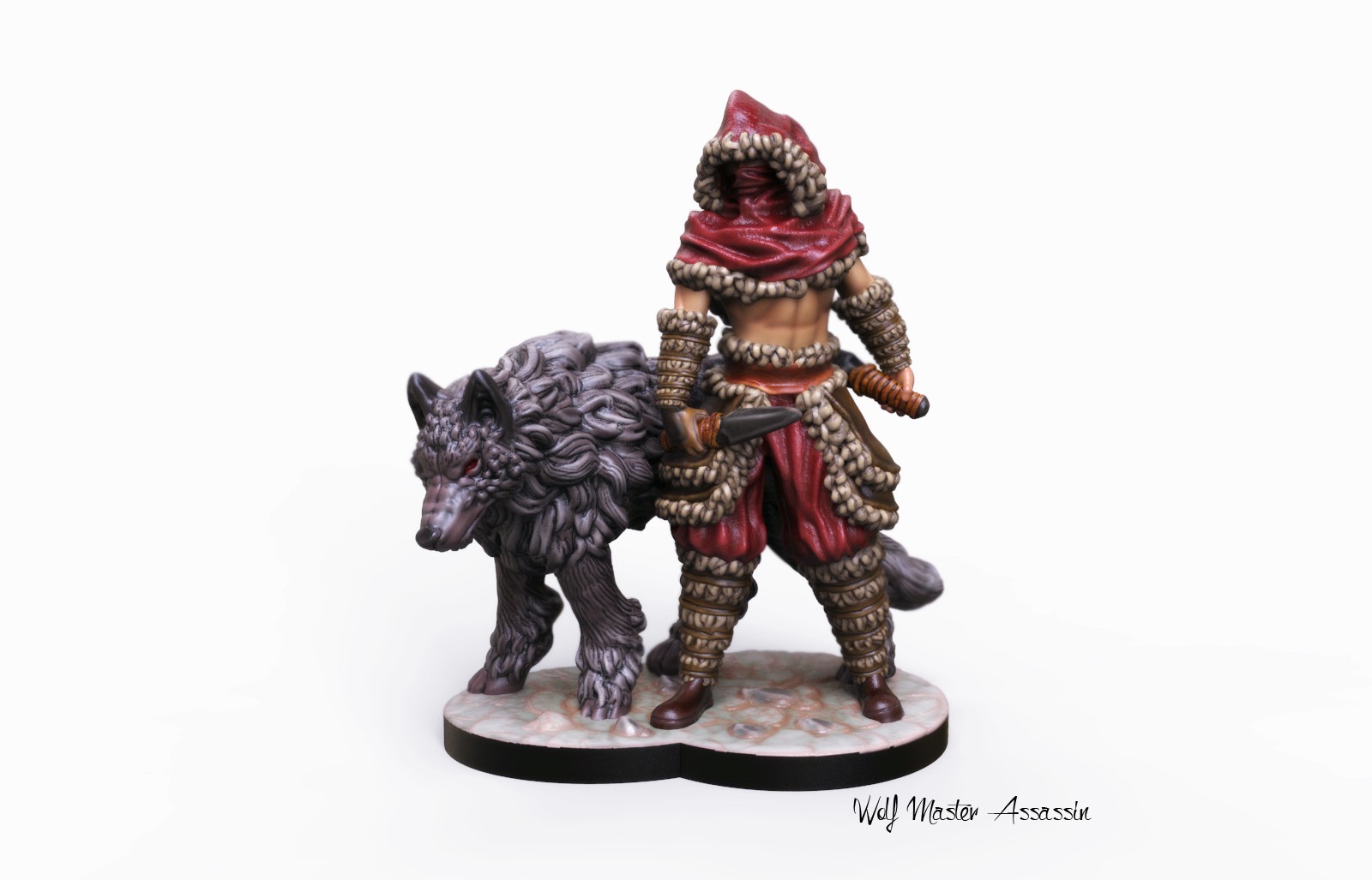 🐺 32mm miniature Wolf assassin・ STL File for ・Cults