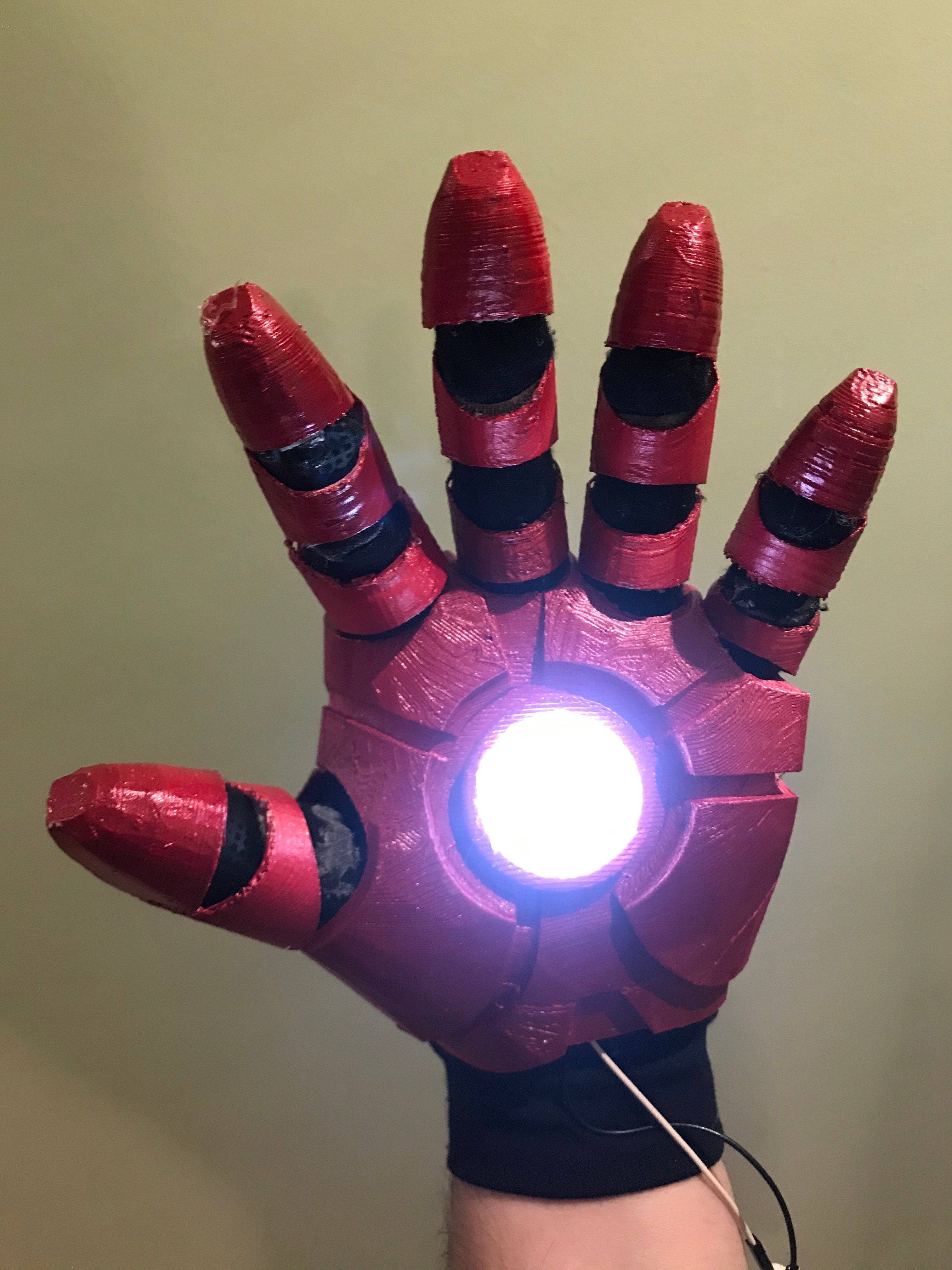 👨 Iron Man MK6 MK 6 Glove Hand with repulsor・3D Print・Cults