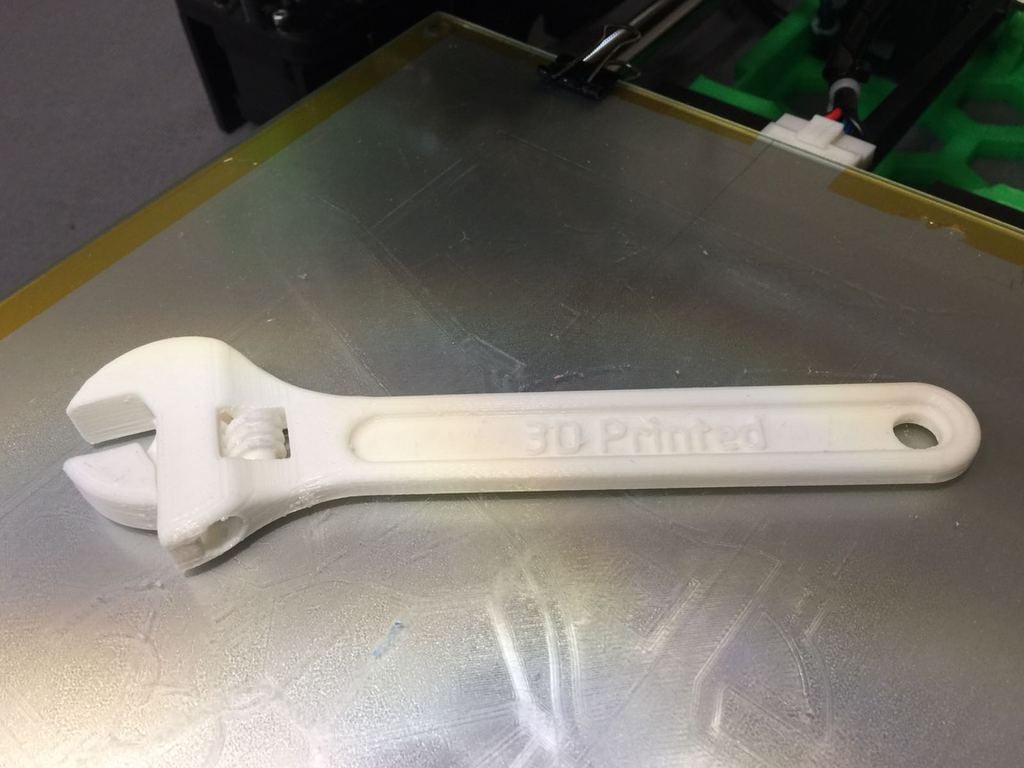 Работа Fully assembled 3D printable wrench с возможностью распечатки в ...