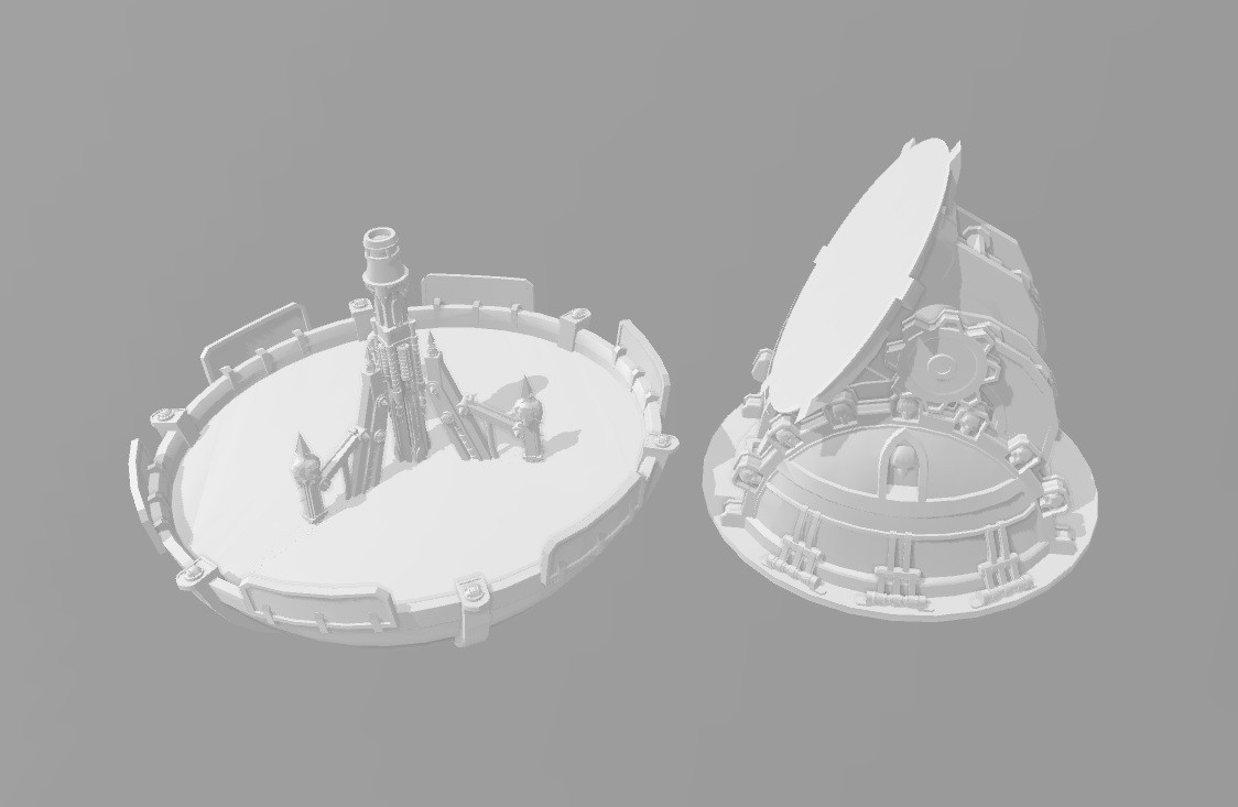 STL file Radar Sci Fi - Scenery 40k ♾️・3D printing model to download・Cults