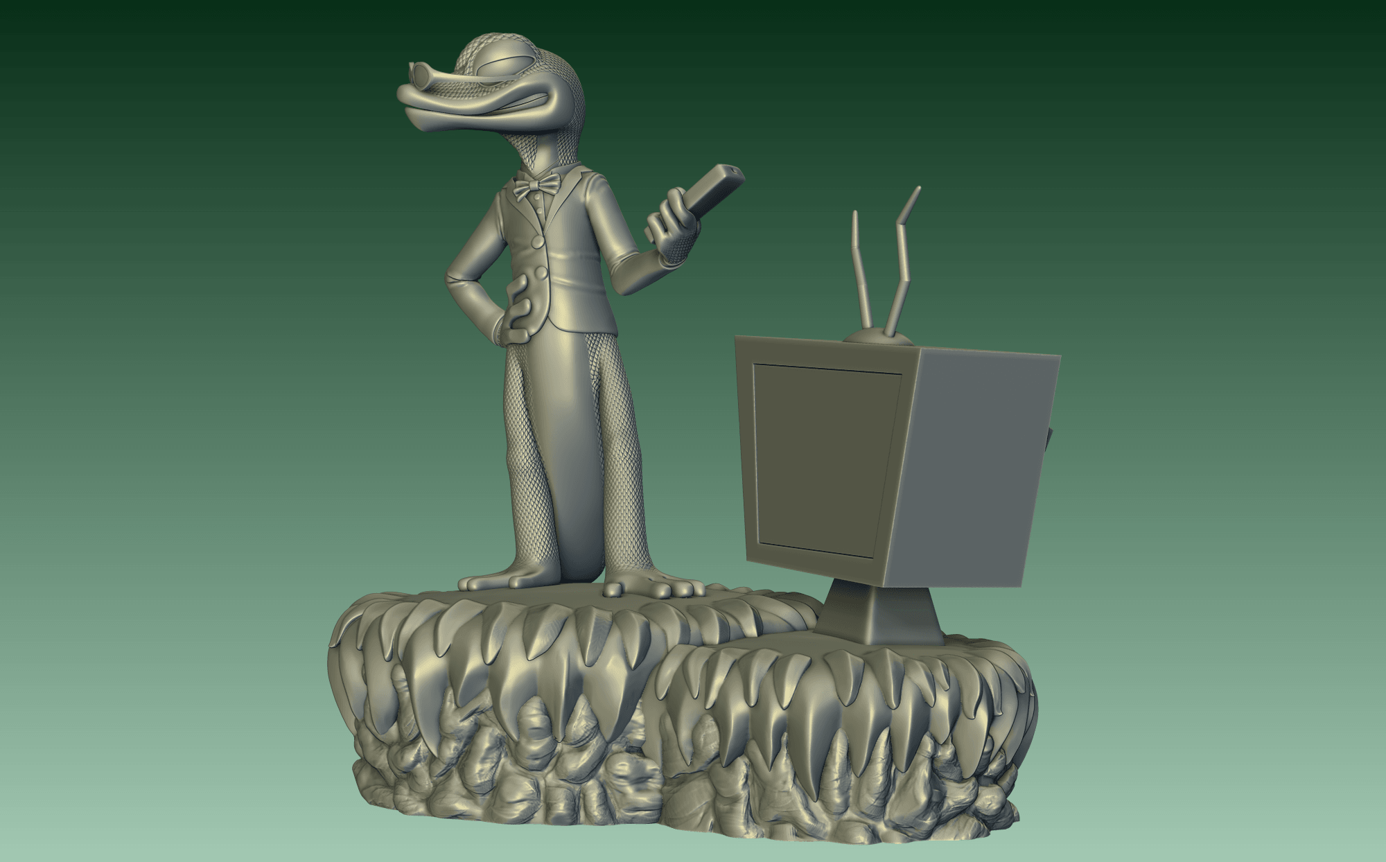 🎲 Gex The Gecko・ STL File for ・Cults