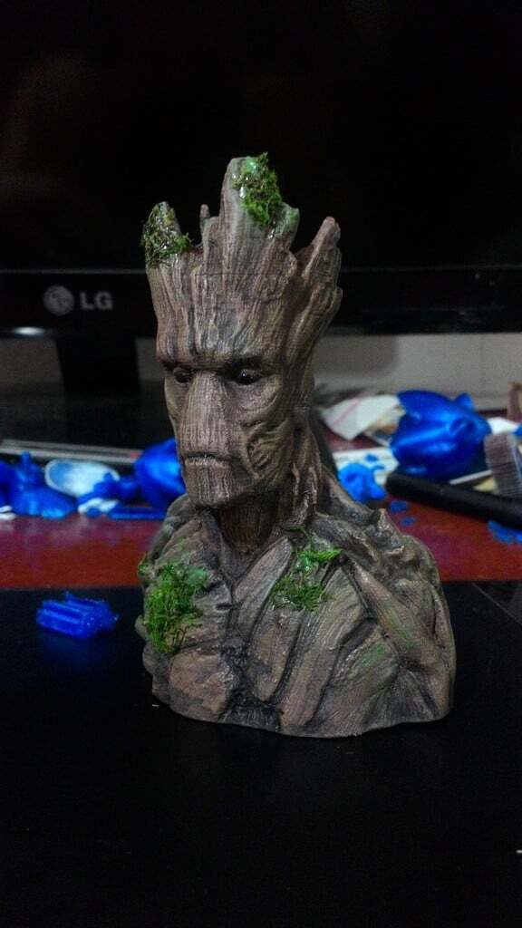 3D printing Groot Bust Sculpture・Cults