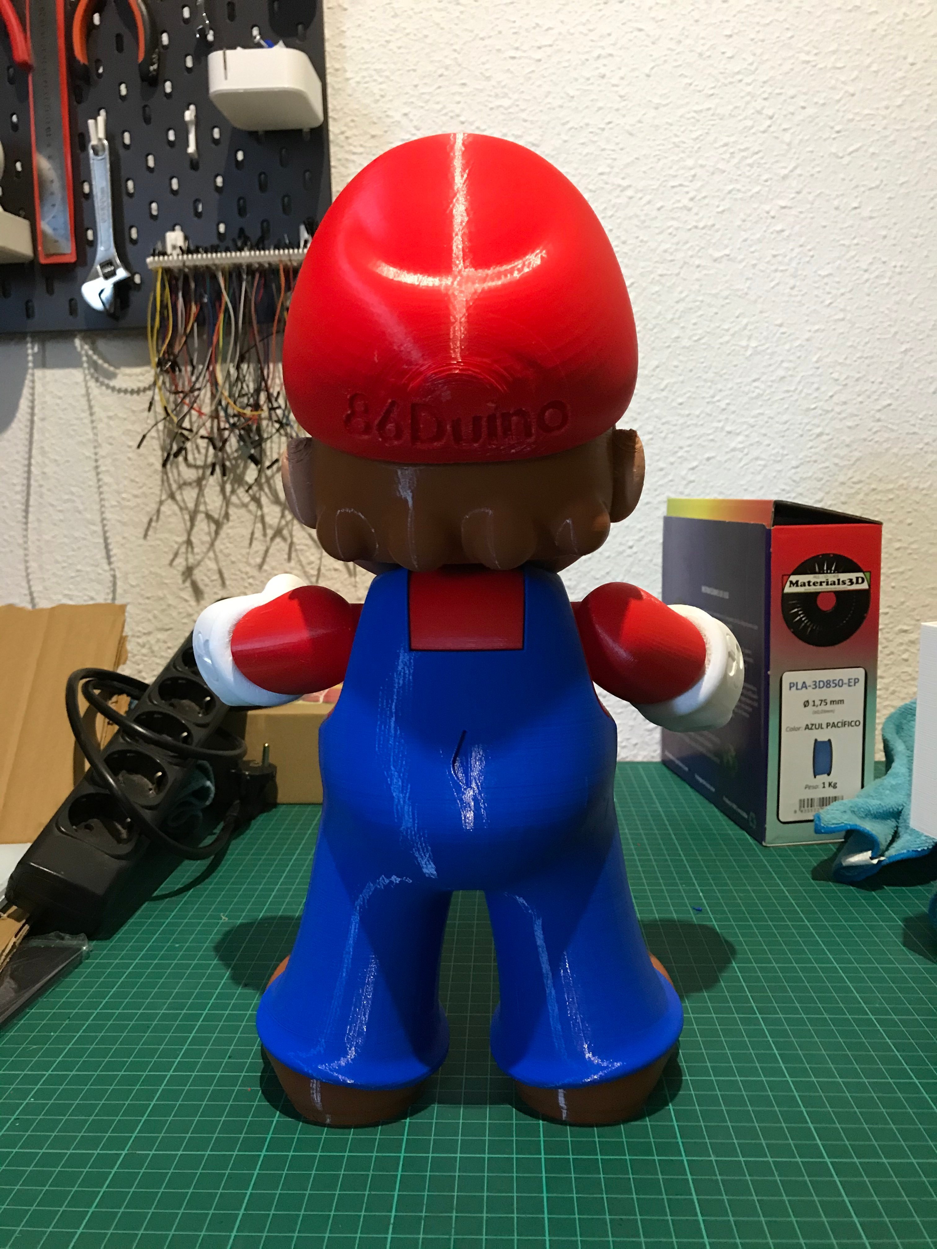 3D printed Super Mario scaled up to 390% - now are all parts printable ...