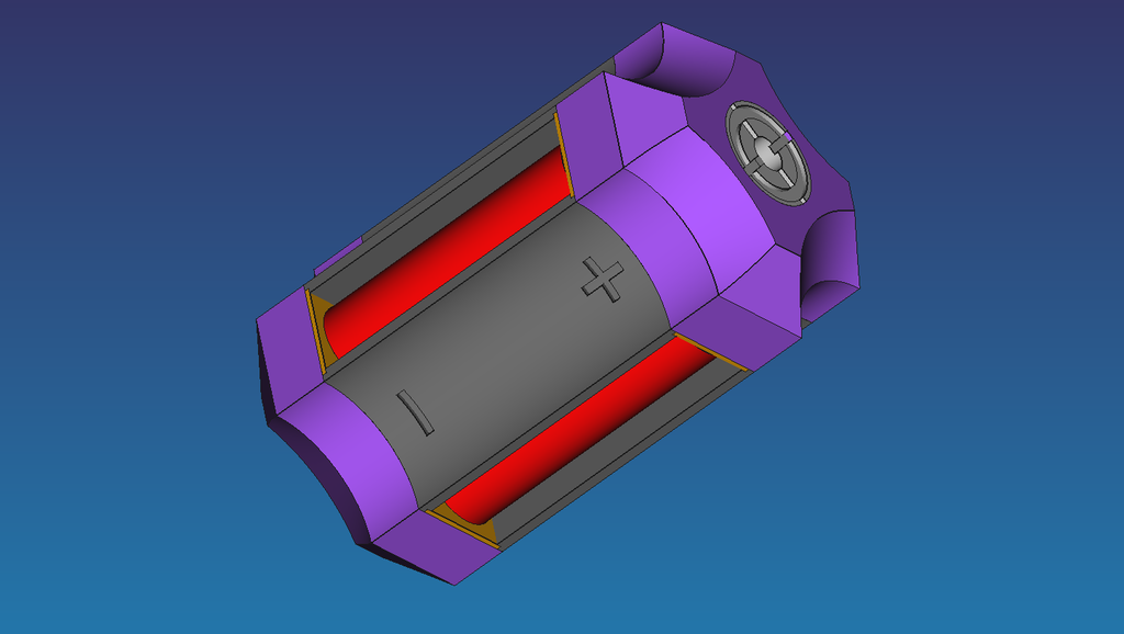 STL file 1-4 18650 Parallel Mechanical Vape Mod 👽・3D print model to ...