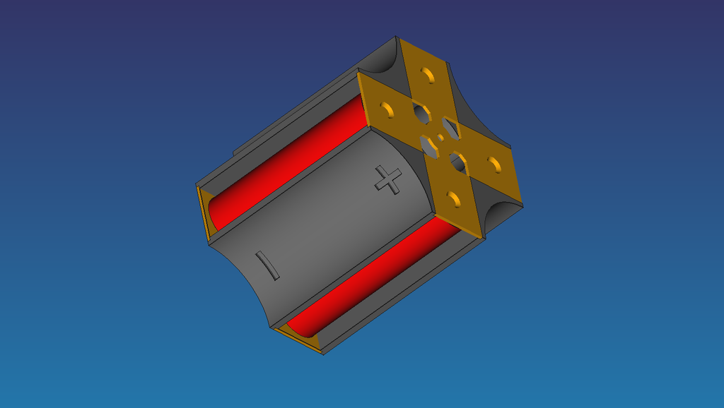 STL file 1-4 18650 Parallel Mechanical Vape Mod 👽・3D print model to ...