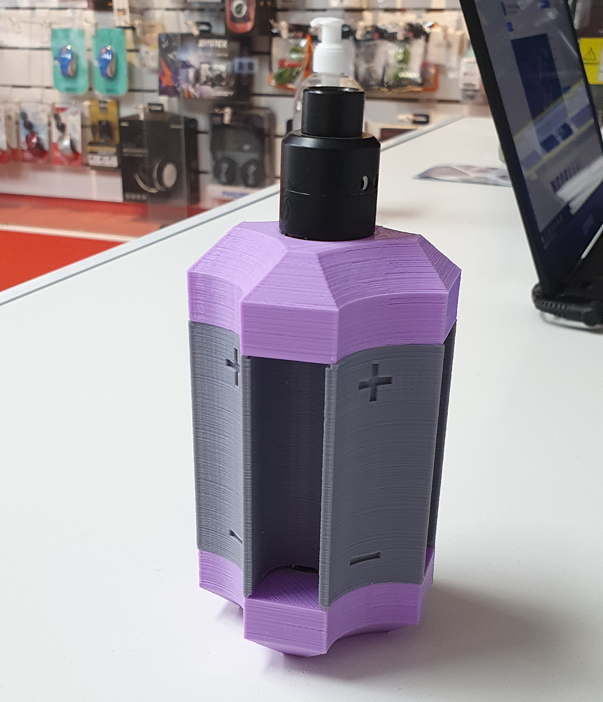 STL file 1-4 18650 Parallel Mechanical Vape Mod 👽・3D print model to ...