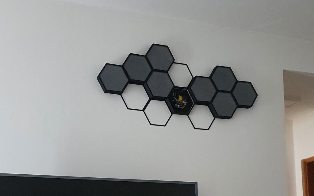 Free STL file Hexagonal Cell Led Lamp 🔦・3D printable object to download ...