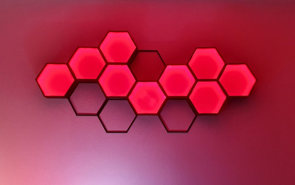Free STL file Hexagonal Cell Led Lamp 🔦・3D printable object to download ...
