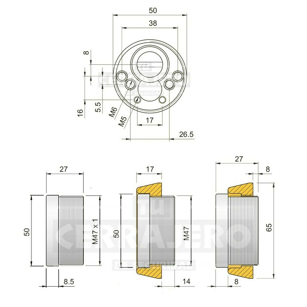 Бесплатный 3D файл guía centrador instalacion escudo cerradura ...