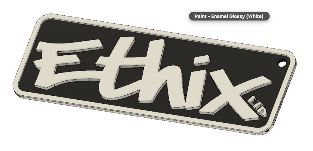 Free 3D file Ethix Keychain 🗝️ ・3D printing design to download・Cults