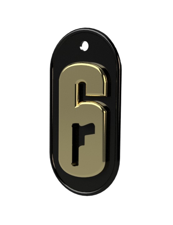 Free 3D file Rainbow Six Siege Dogtag Keychain 🌈・Design to download and ...