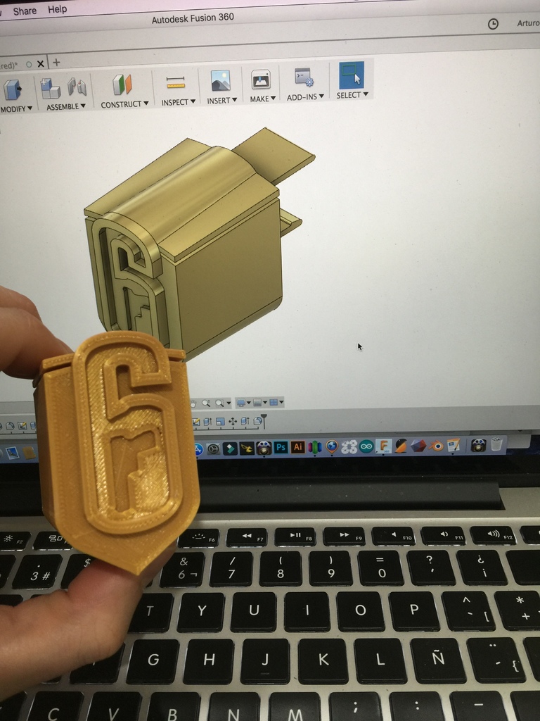 🌈 Headset Holder Desk Rainbow Six Siege・Free 3D File for ・Cults