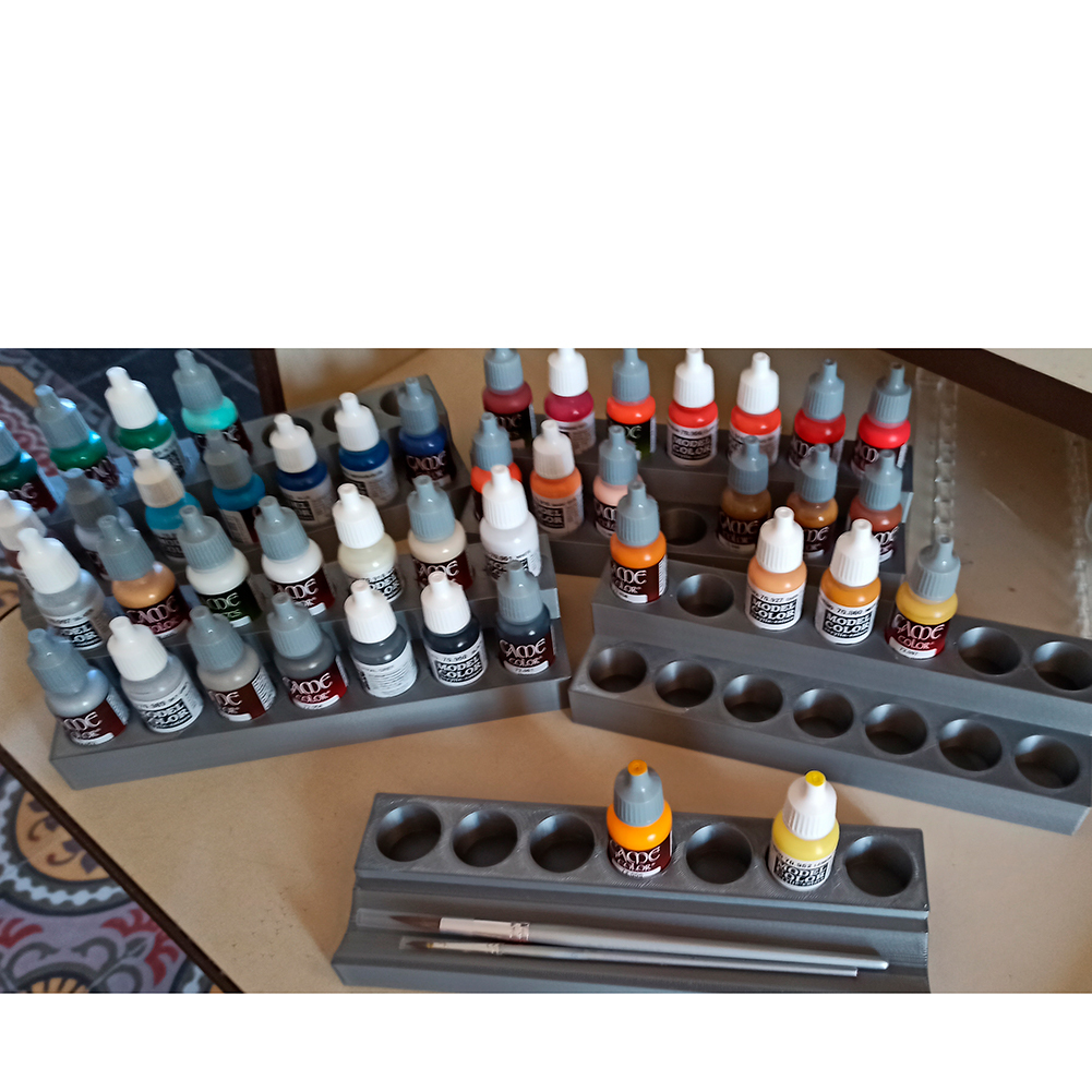 🎨 Support for model paint cans・Free STL File for ・Cults