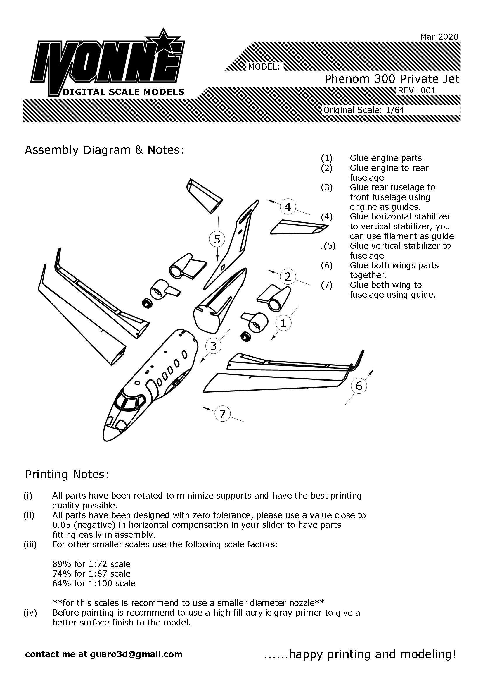 STL file Embraer Phenom 300 Private Jet 🛩️ ・3D printable model to ...