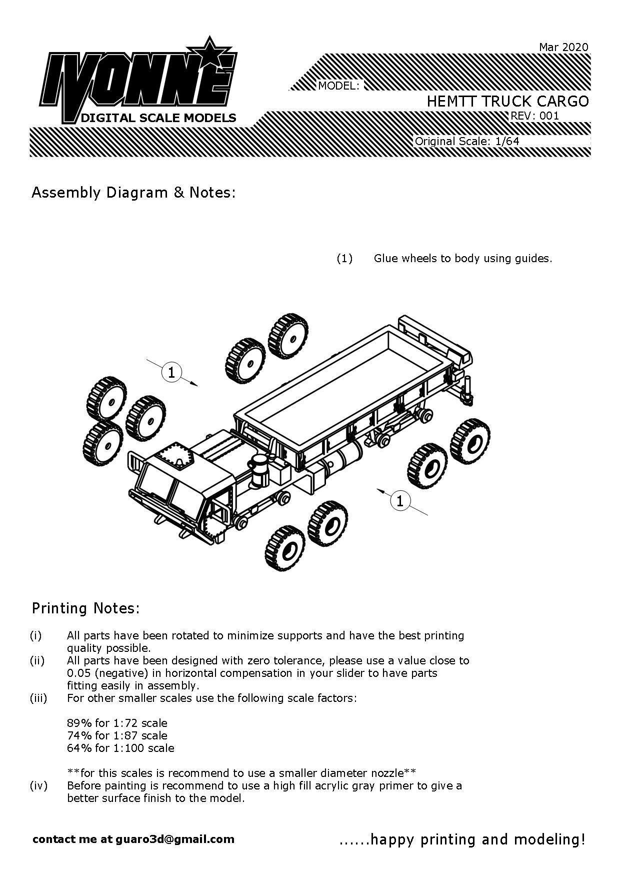 🚚 HEMTT Heavy Expanded Mobility Tactical Truck・ STL File for ・Cults