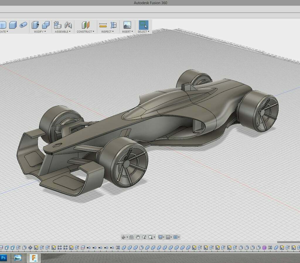 🚗 RS 2027 Formula 1 Concept scalemodel (ESC: 1/24) (sample)・Free STL ...