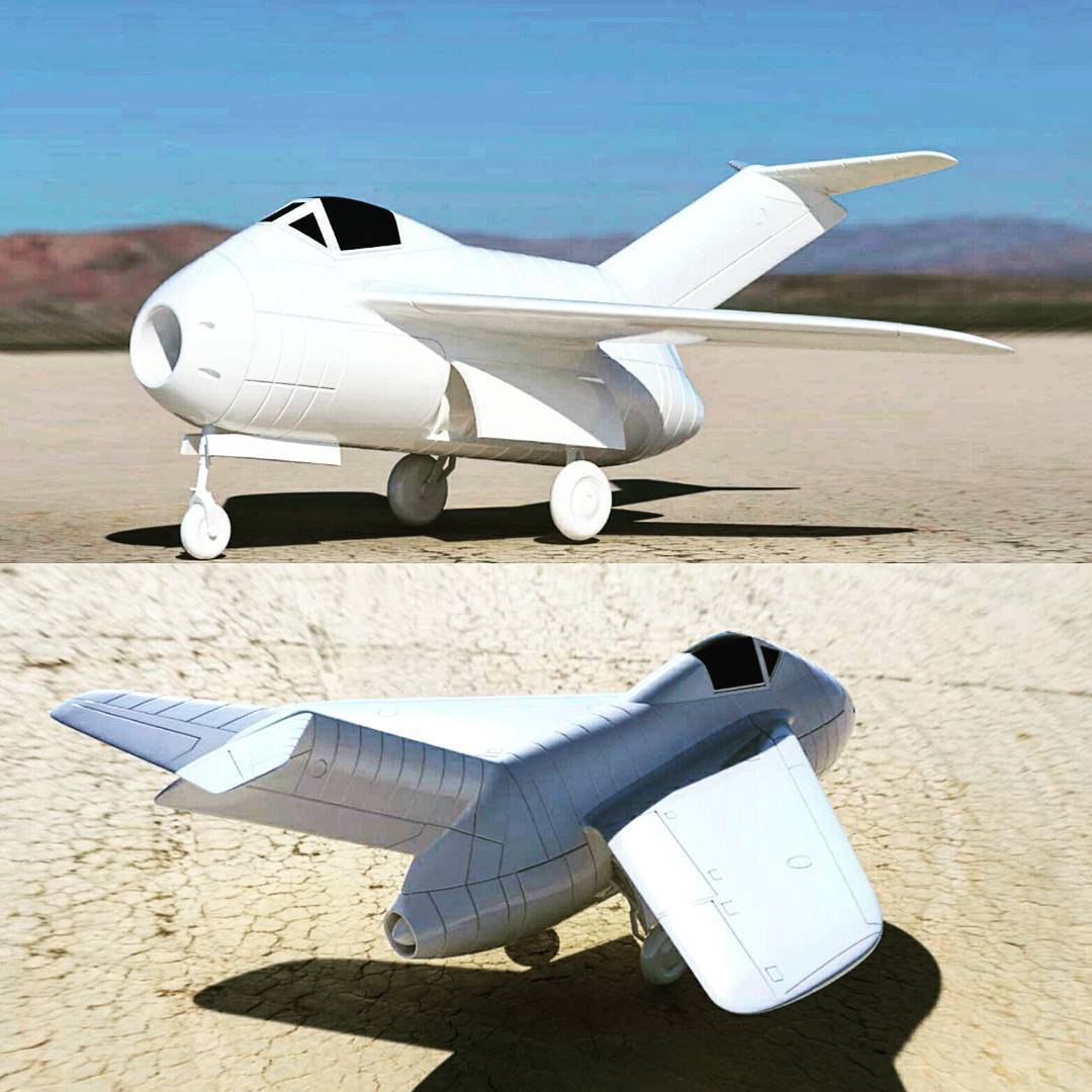 ️ TA183 Huckebein Jet concept figther・ STL File for ・Cults