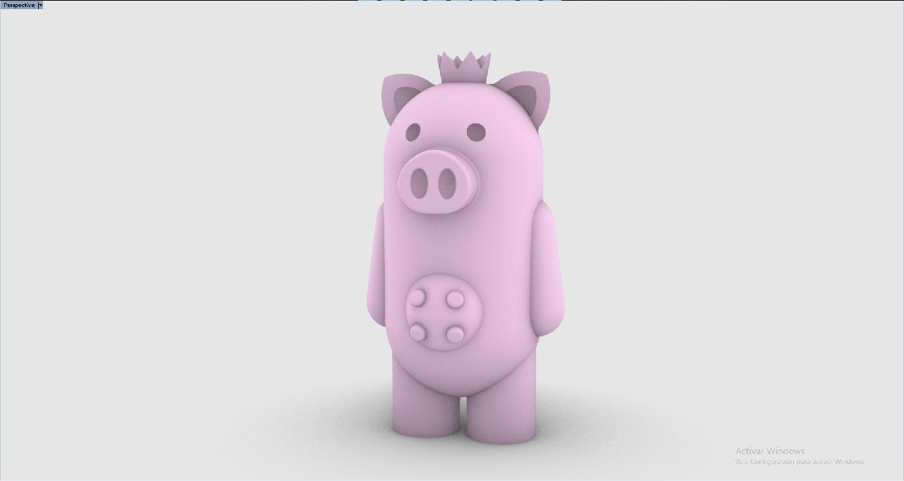 Free STL file Peer Pig (toy pig with udders and crown) 🐖 ・3D printer ...