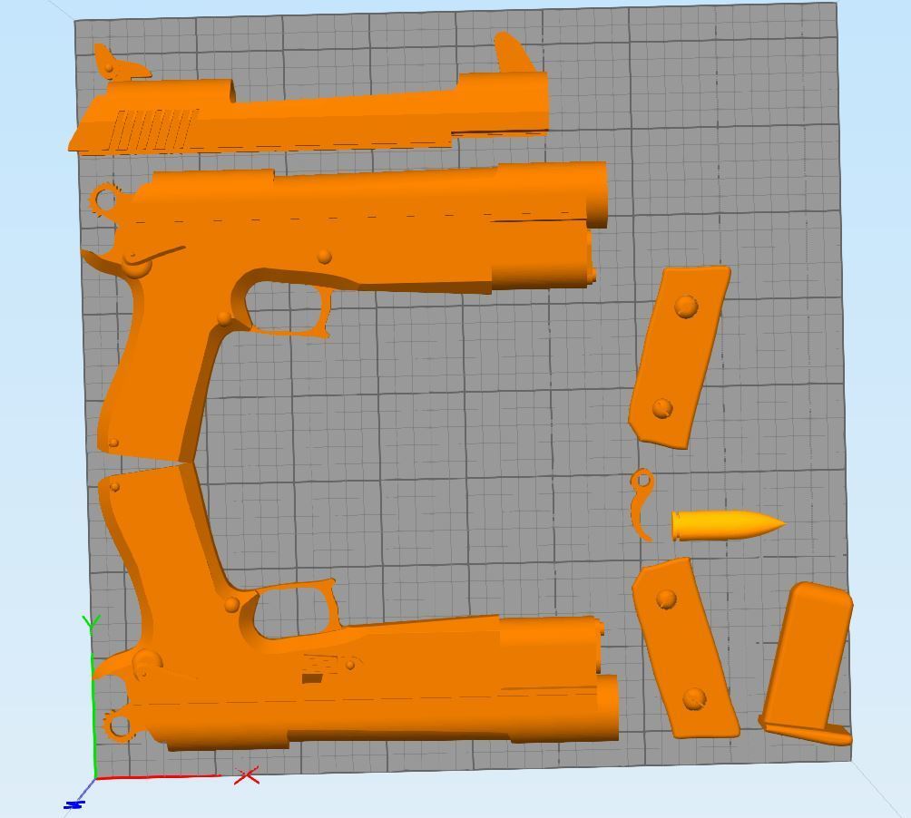 STL file Fortnite gun pistol in parts 🔫・3D printer design to download・Cults