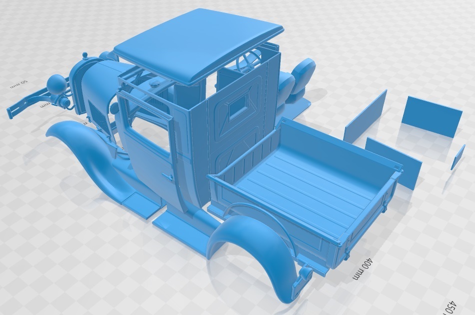🚙 Ford Model A Pickup 1928 Printable Car・ STL File for ・Cults