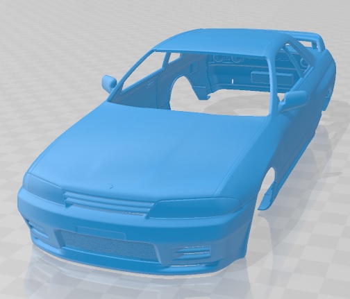 🚗 Nissan Skyline R32 GT-R Coupe 1989 Printable Body Car・ STL File for ...