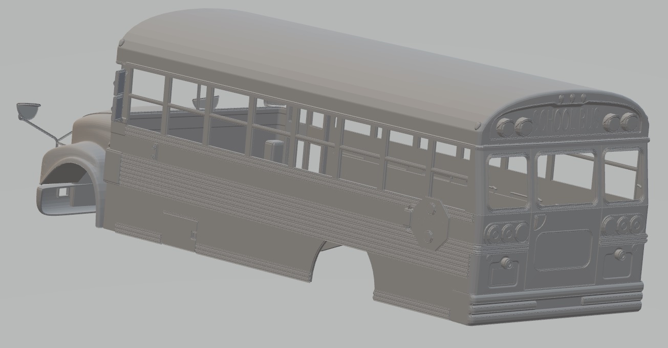 🏫 School Bus Printable・ STL File for ・Cults