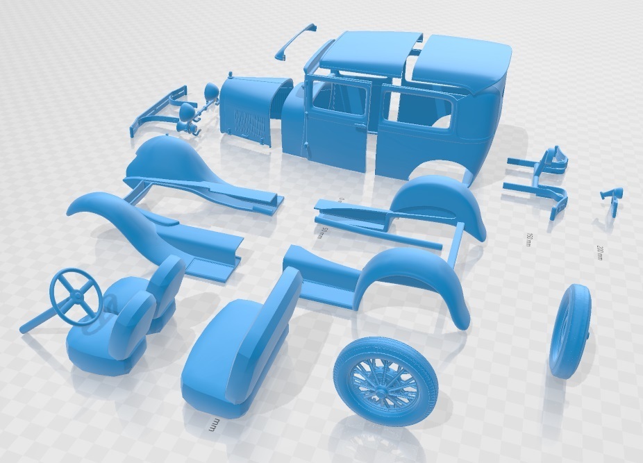 STL file Ford Model A Tudor 1929 Printable Car 🚙・Model to download and ...