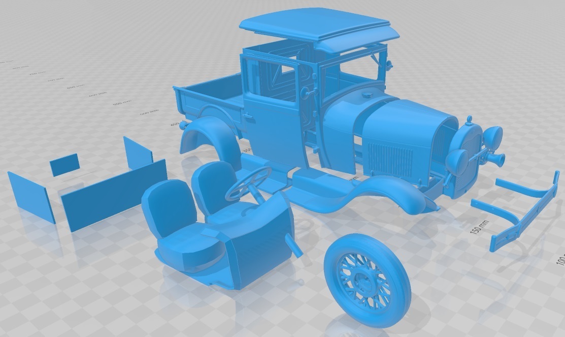 🚙 Ford Model A Pickup 1928 Printable Car・ STL File for ・Cults