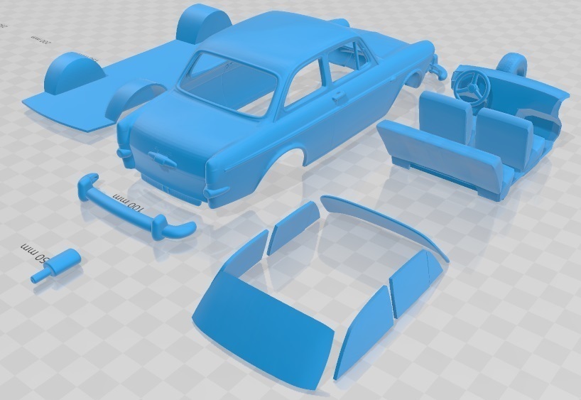 🚗 Volkswagen 1500 Notchback 1961 Printable Car・ 3D File for ・Cults