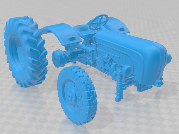 🚜 Porsche Diesel Tractor P133 1956 Printable・ 3D File for ・Cults