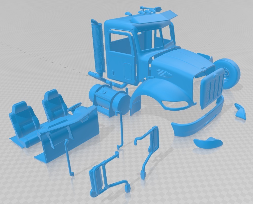 🚚 Peterbilt 340 2009 Printable Cabin Truck・ 3D File for ・Cults