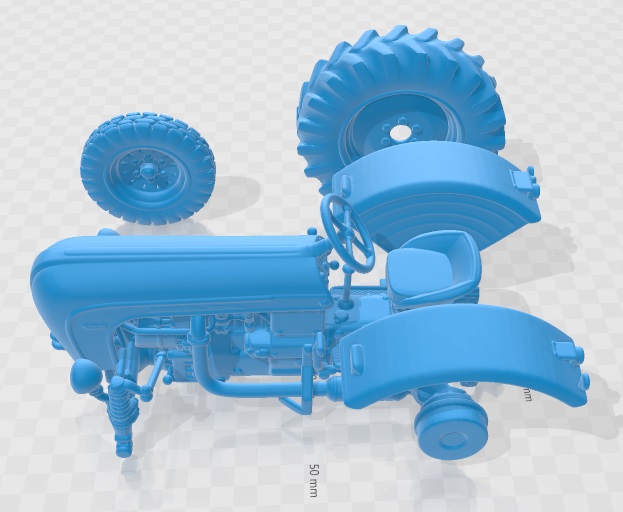 🚜 Porsche Diesel Tractor P133 1956 Printable・ 3D File for ・Cults