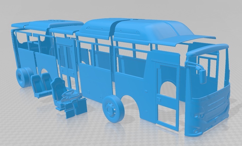 🚌 Scania Interlink Bus 2015 Printable・ 3D File for ・Cults