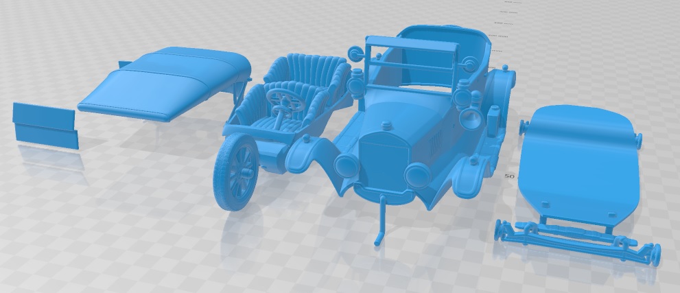 🚙 Ford Model T 4door Tourer 1924 Printable Car・ 3D File for ・Cults