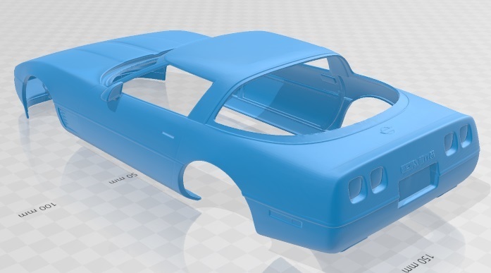 🚙 Chevrolet Corvette 1996 Printable Body Car・Free STL File for ・Cults