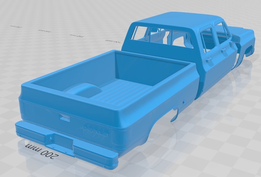 🚙 Chevrolet K30 Crew Cab 1979 Printable Body Car・ STL File for ・Cults