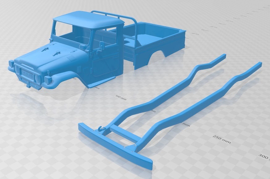 🚗 Toyota Land Cruiser Pickup 1979 Printable Body Car・ STL File for ・Cults
