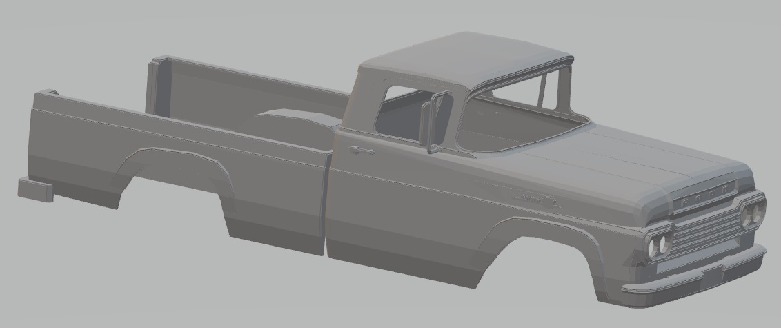 🚙 Ford F250 1959 Printable Body Car・ STL File for 3D printing・Cults